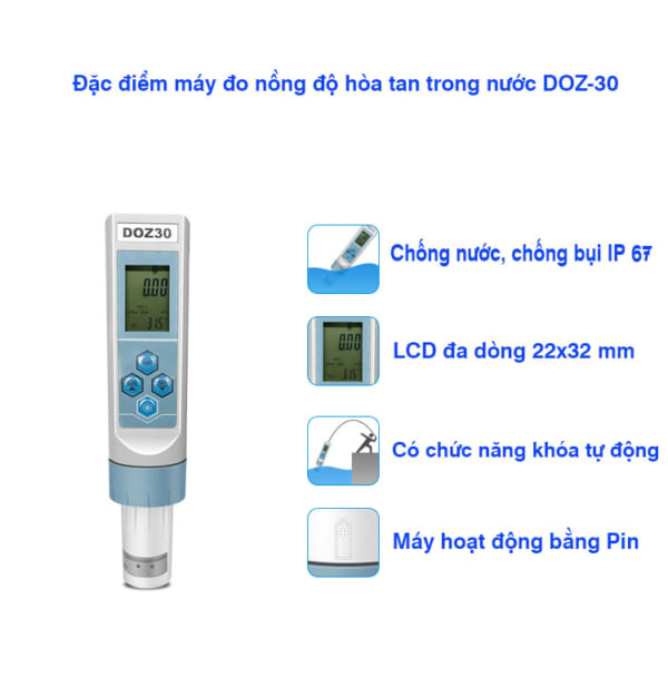 Máy đo nồng độ ozone hòa tan trong nước DOZ-30 - Ozone Cường Thịnh
